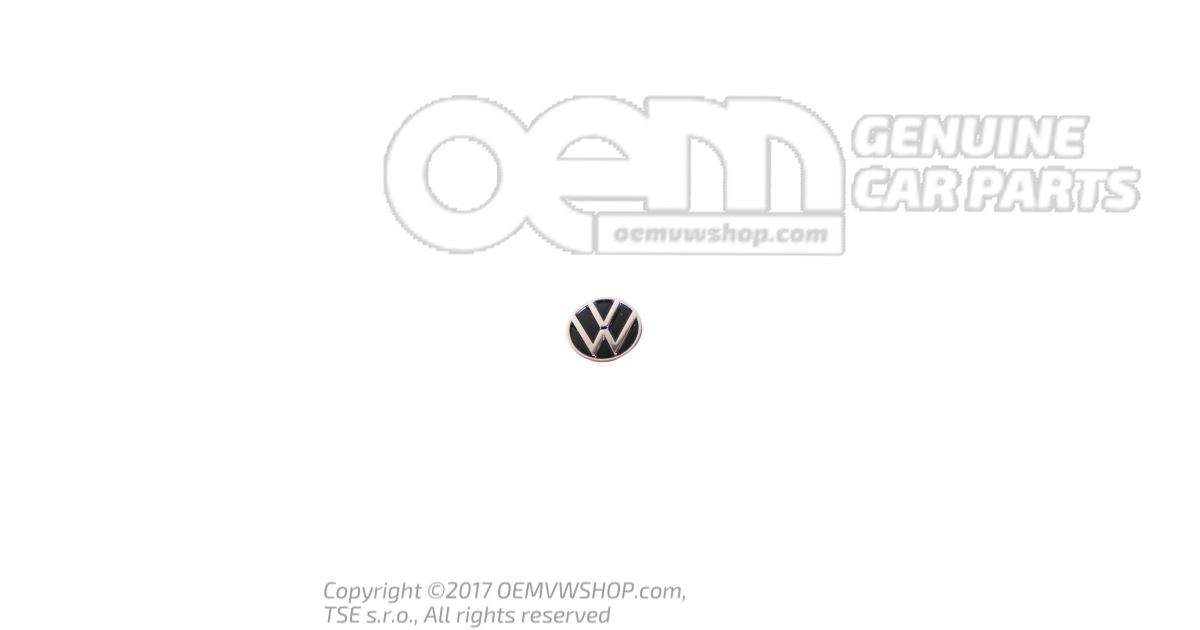 VW emblem black/chrome 5H0837891FOD | b2b.oemVWshop.com