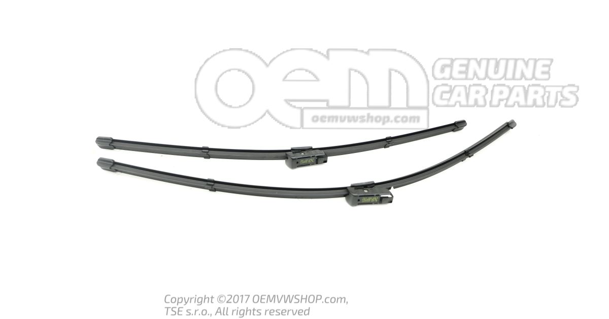 1 set aerodynamic wiper blades (driver and passenger side) - left hand ...