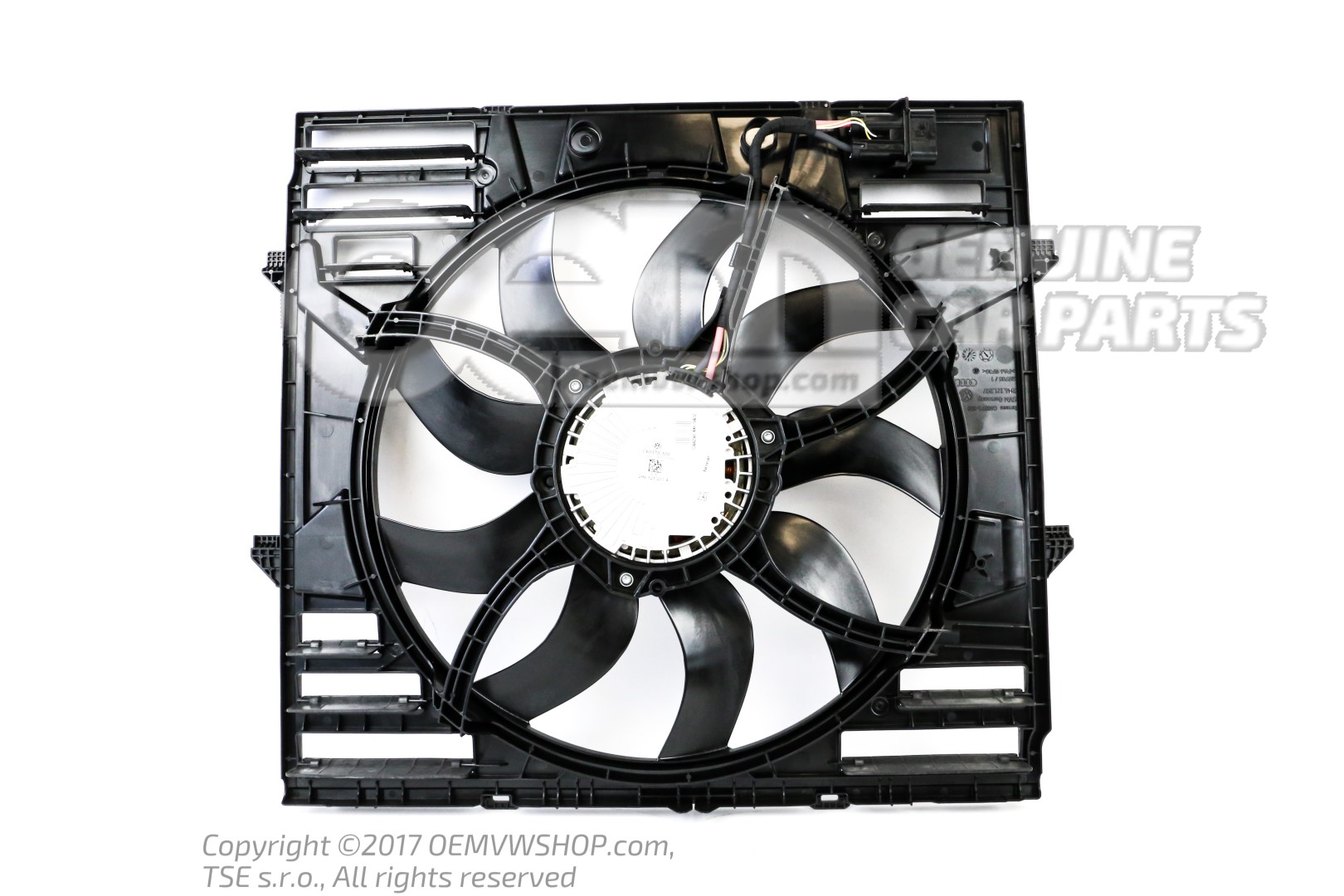 Radiator fan with fan ring 2H6121203A | b2b.oemVWshop.com