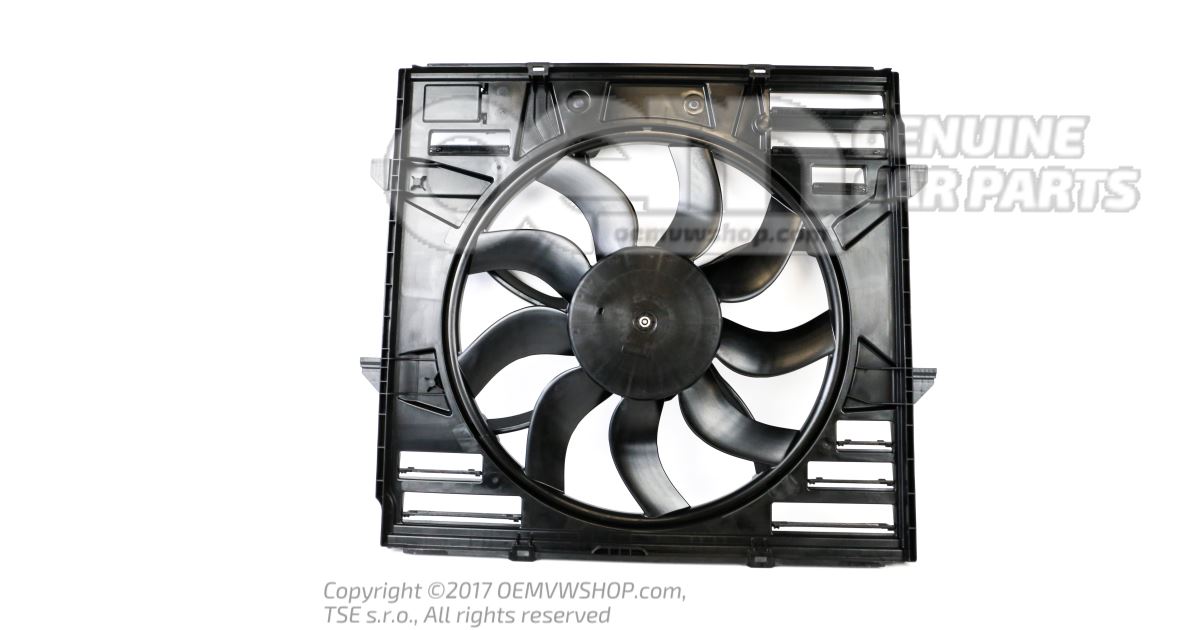 Radiator fan with fan ring 2H6121203A | b2b.oemVWshop.com
