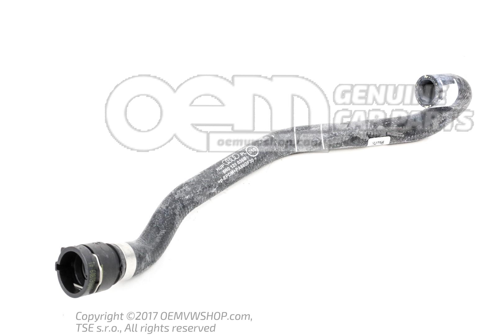 Coolant hose with quick release coupling 8R0121036B | b2b.oemVWshop.com
